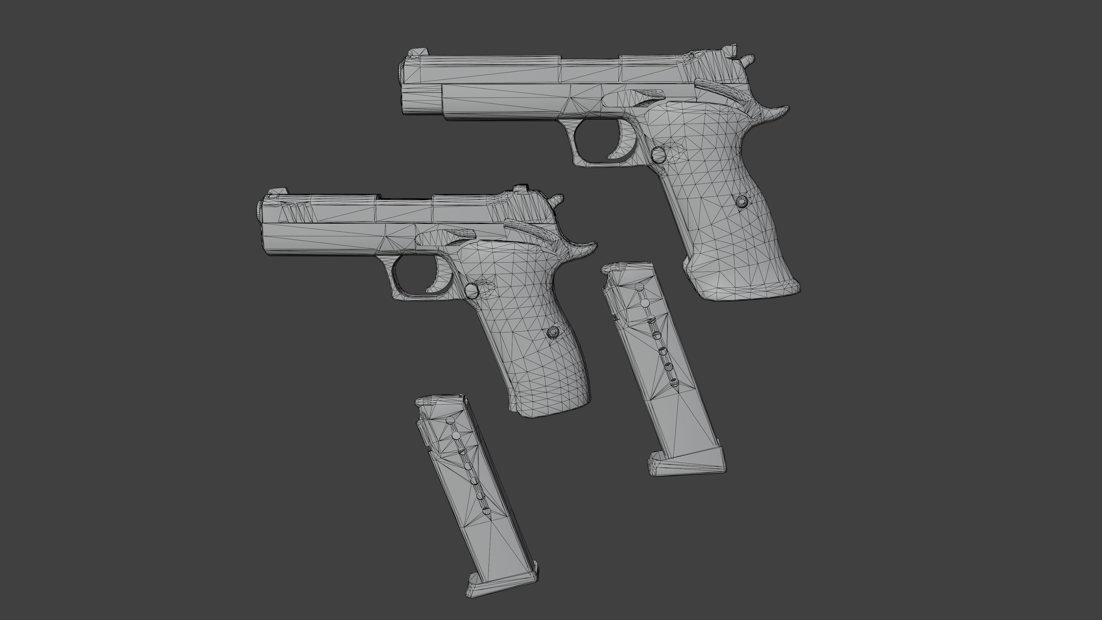 3D model Sig P210 Carry and Target VR / AR / low-poly | CGTrader