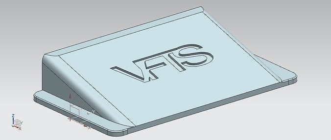 VFTS car bonnet air intake 3D model | CGTrader