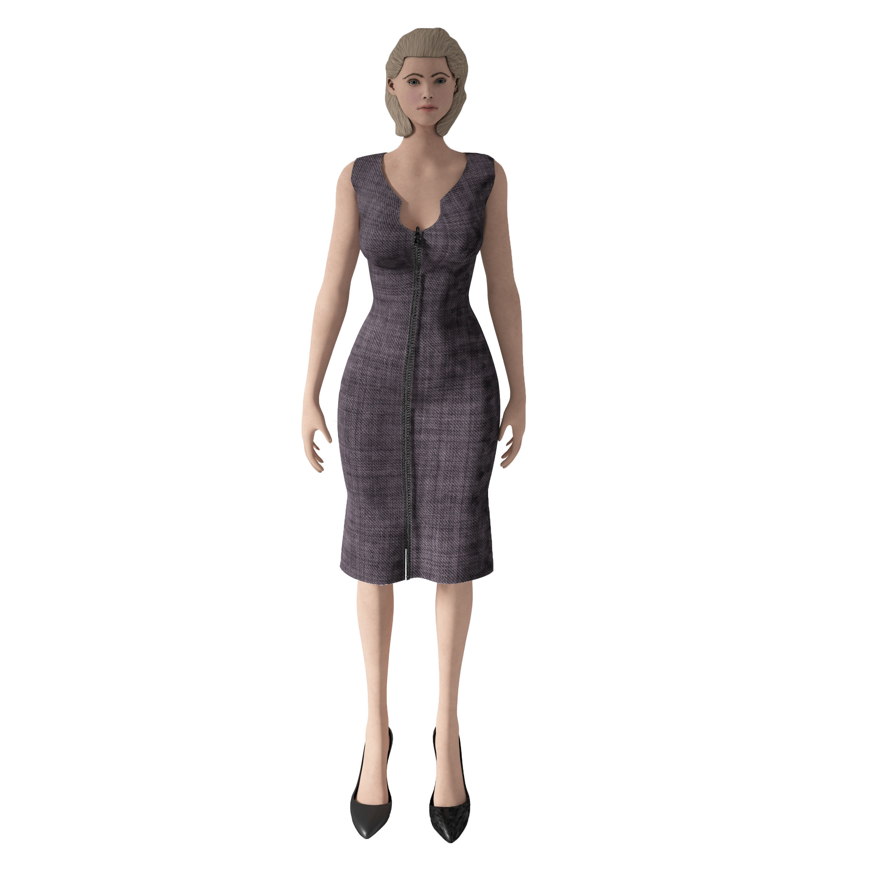 Woman standing 01 free 3D model | CGTrader