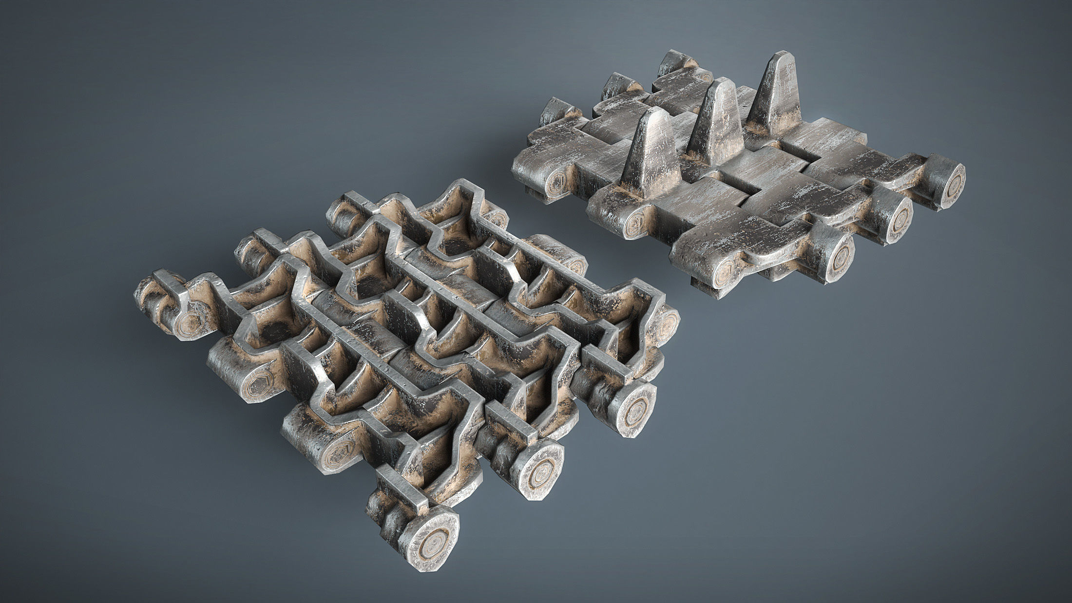 3D model T-72 Tank Tracks VR / AR / low-poly | CGTrader