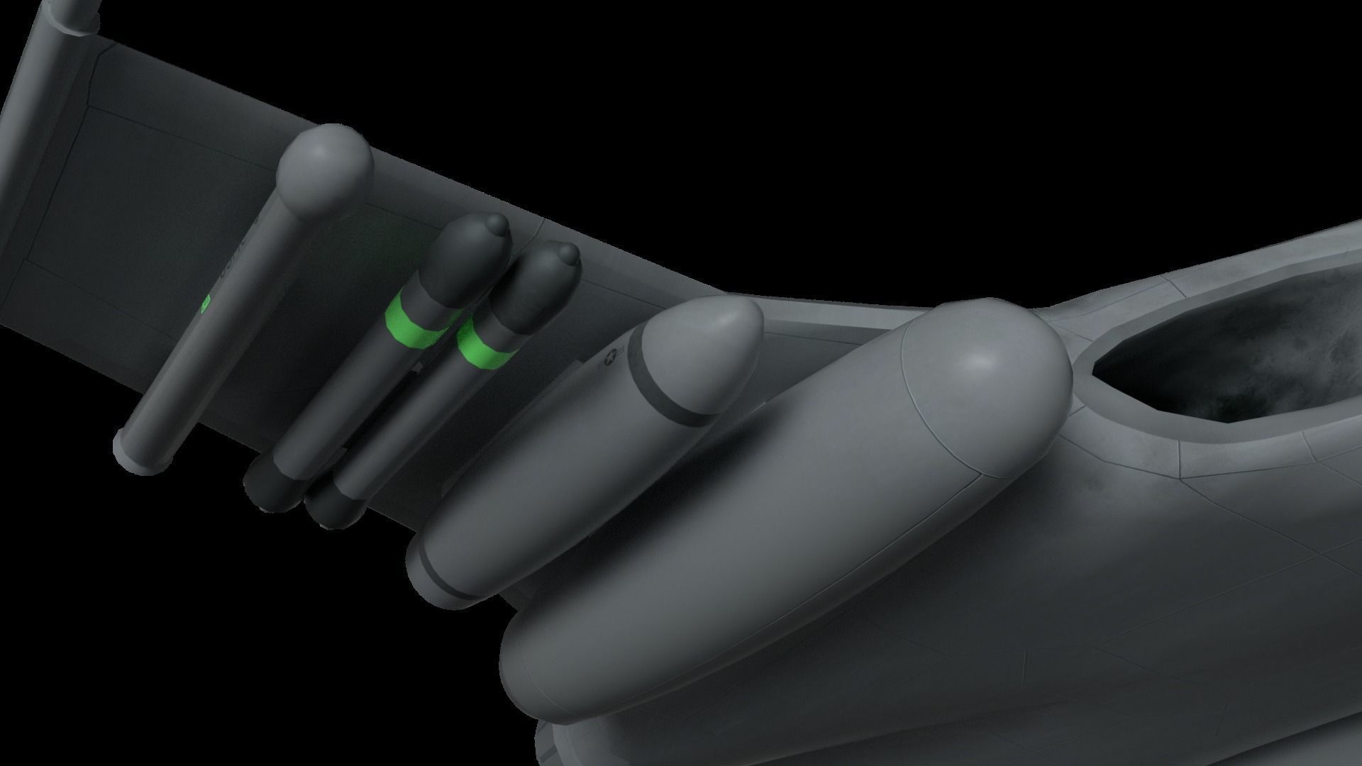 SA-43 Hammerhead spaceship 3D model | CGTrader