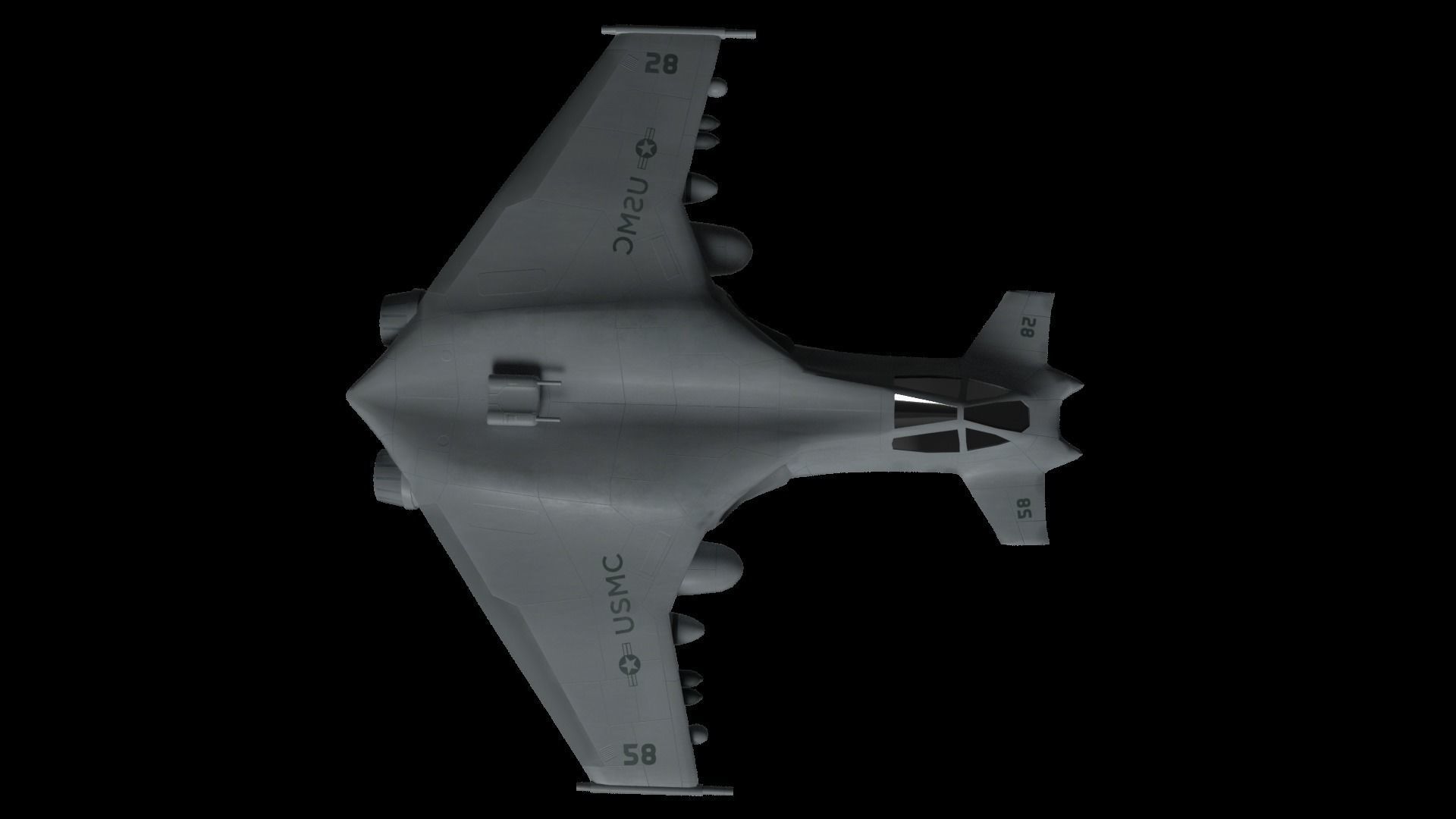 SA-43 Hammerhead spaceship 3D model | CGTrader