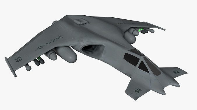 SA-43 Hammerhead spaceship 3D model | CGTrader