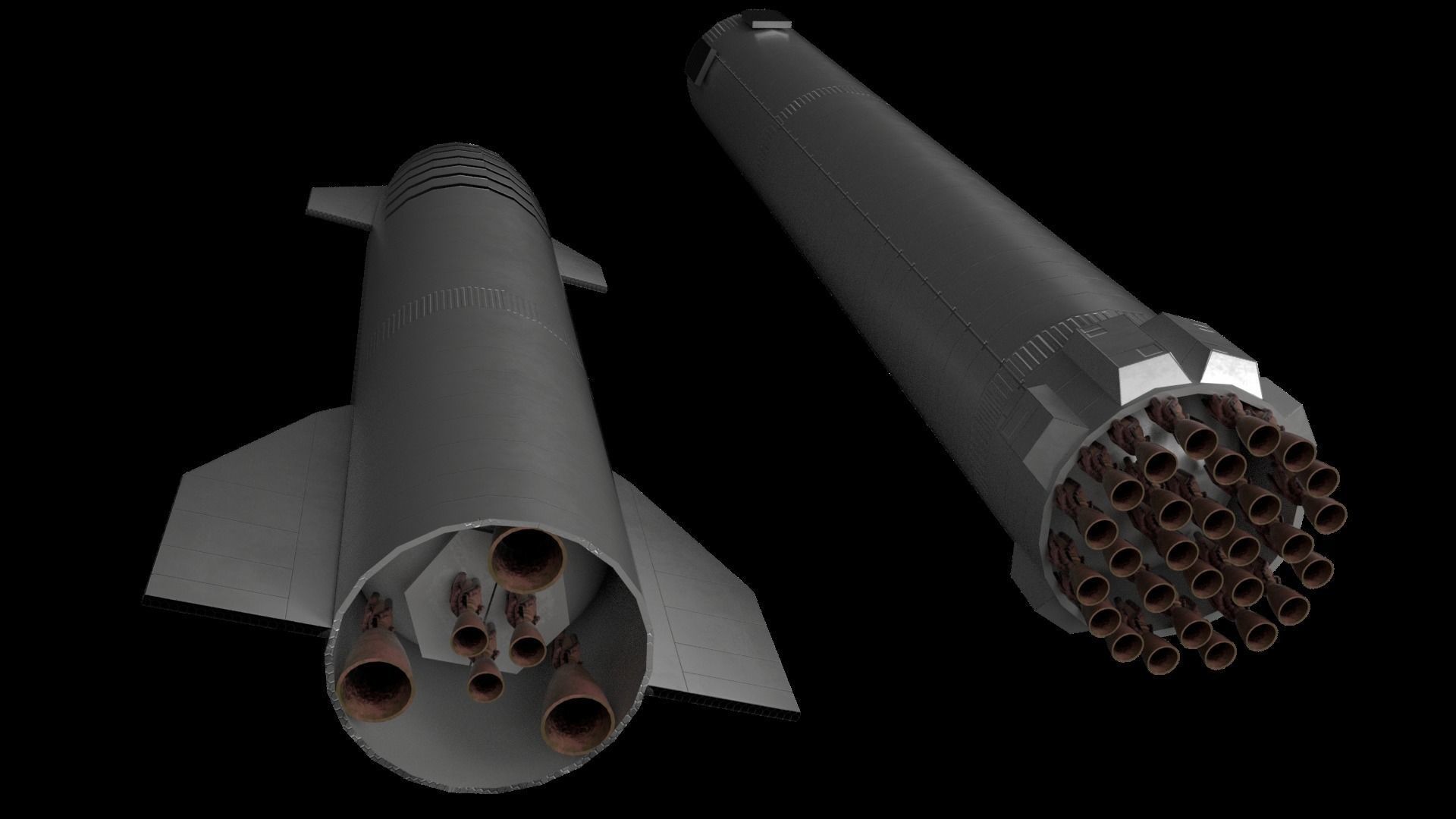 Starship Superheavy Rocket 3D model | CGTrader