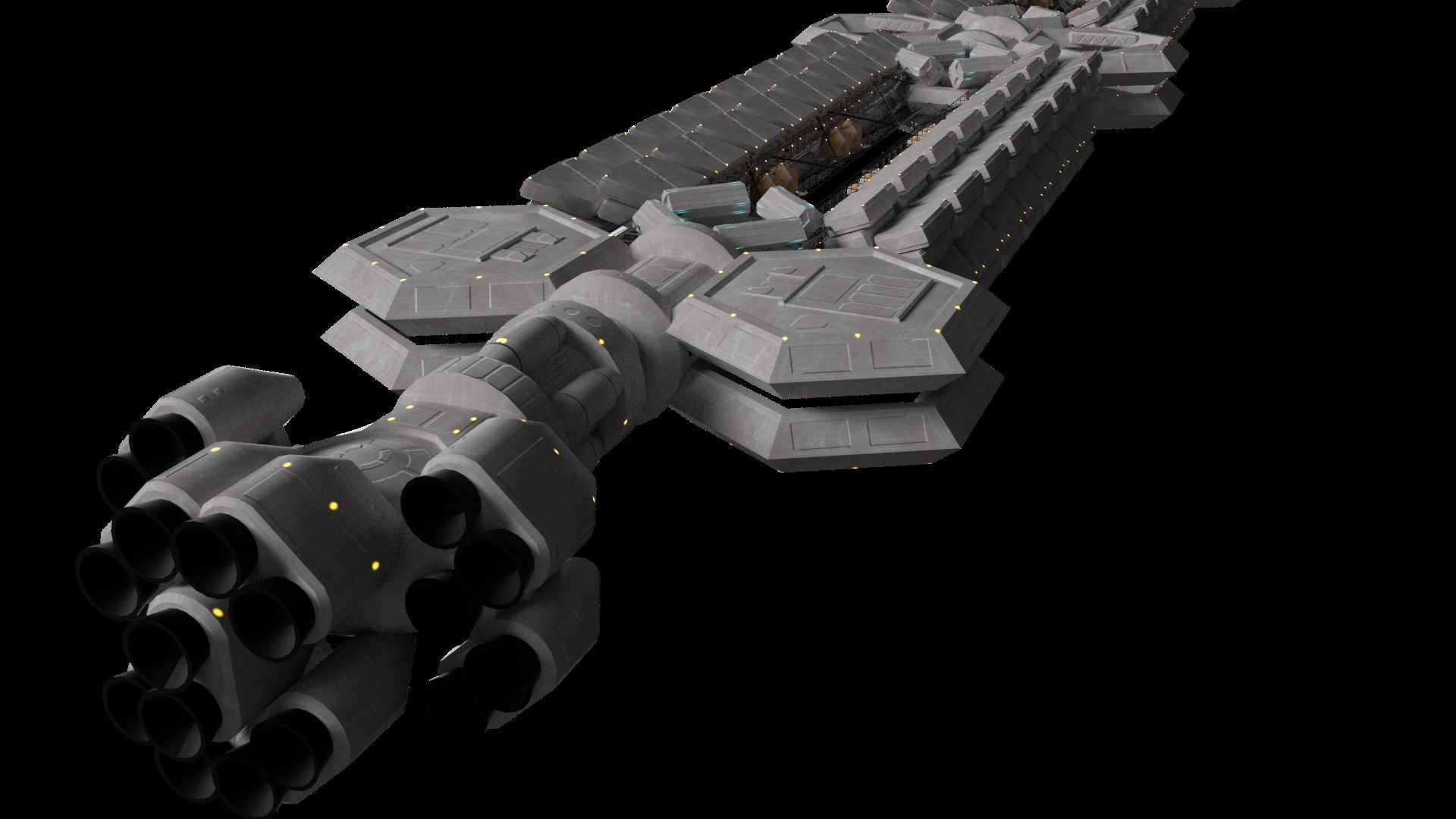 USCSS Covenant spaceship 3D model | CGTrader