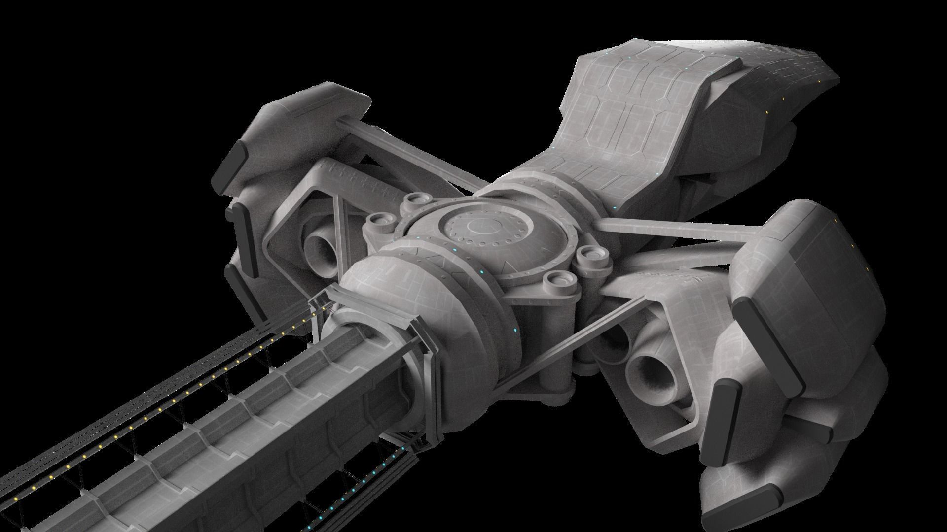USCSS Covenant spaceship 3D model | CGTrader