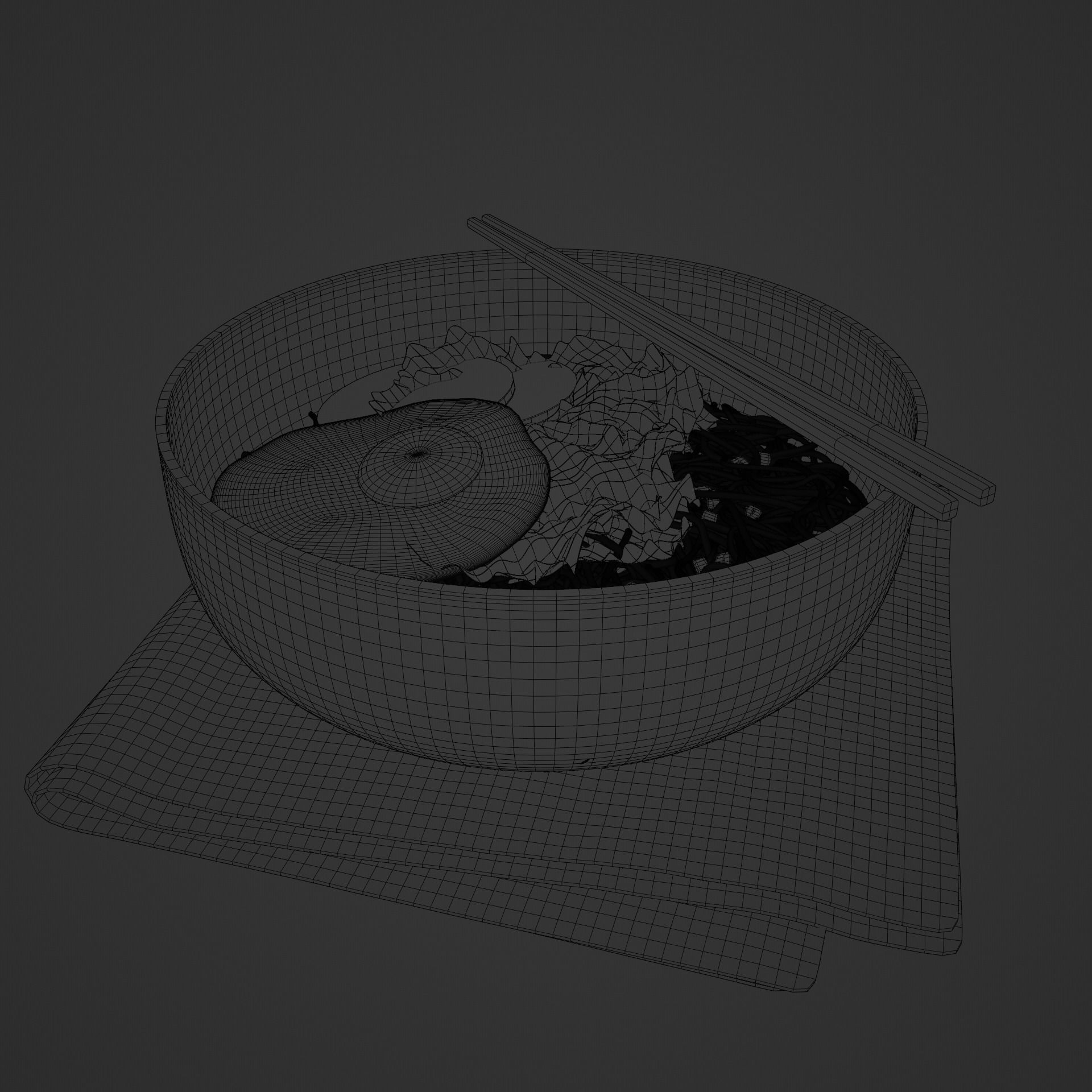 Realistic mie noodle 3D model | CGTrader