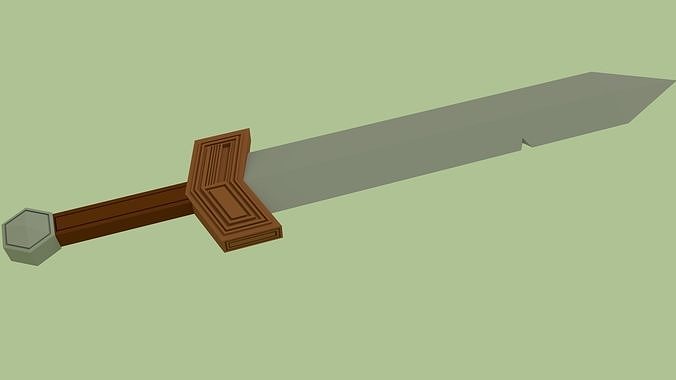3D model Low-Poly Sword VR / AR / low-poly | CGTrader