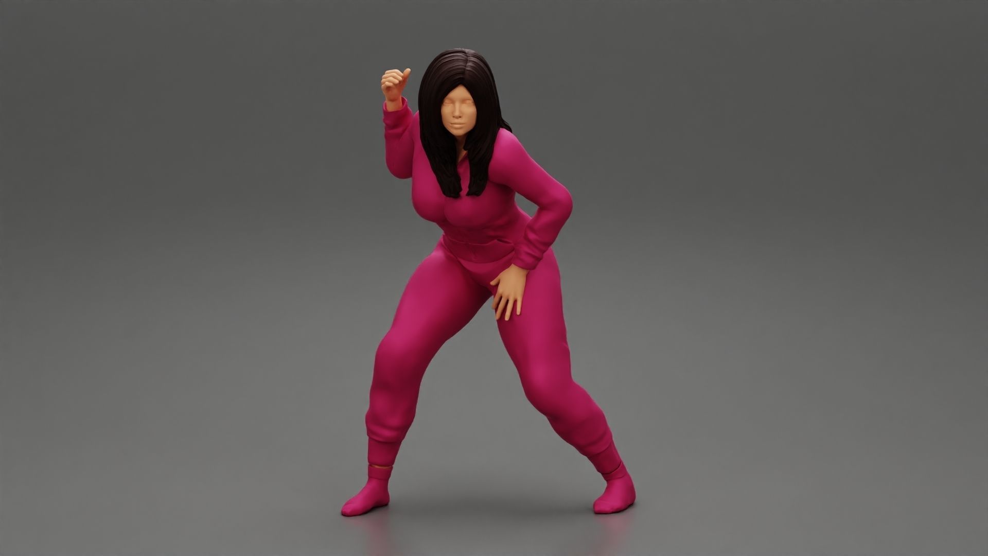 Beautiful Strong Assertive Woman Fantasy Style 3D model 3D printable ...