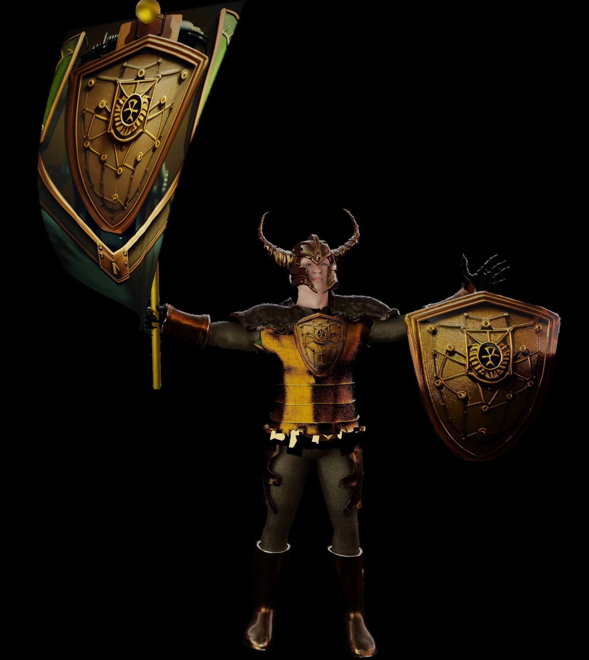 3D model Collection of 3D shields 1 VR / AR / low-poly | CGTrader