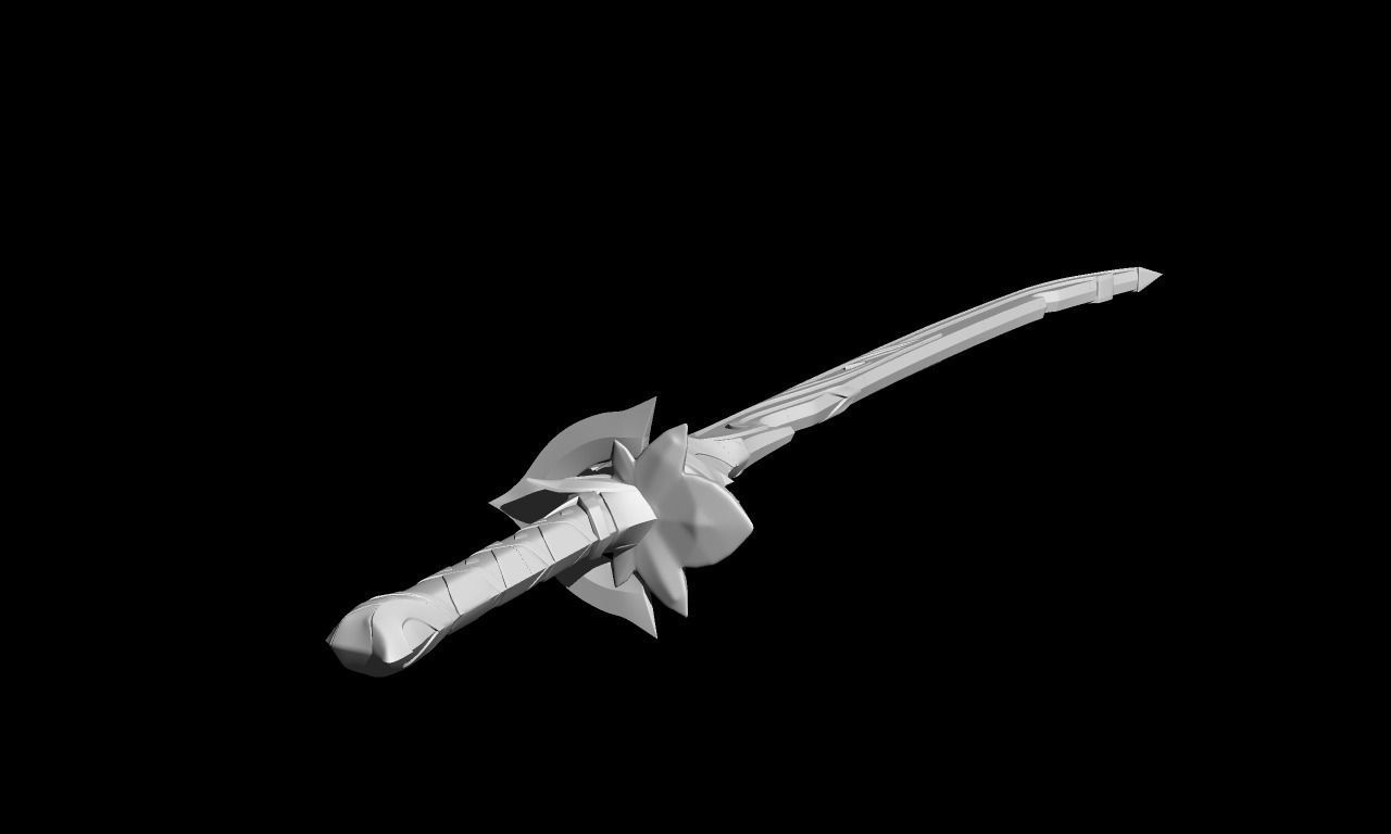 genshin impact Kagotsurube Isshin kazuha sword 3D model 3D printable ...