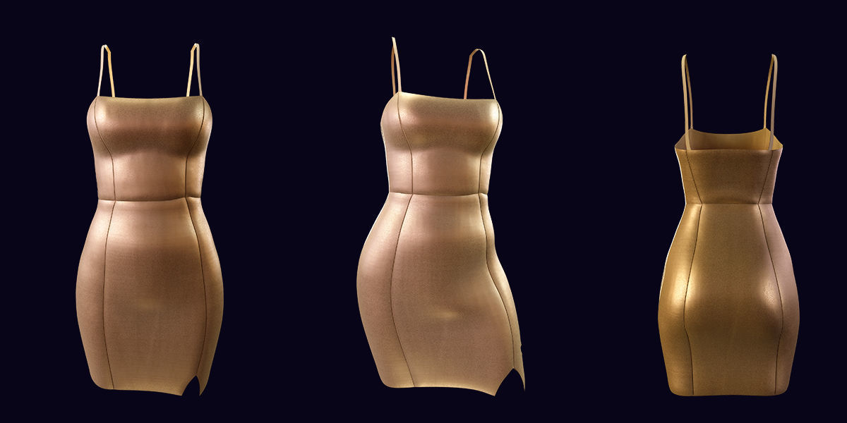 7 Prom Dresses Vol1 3D model | CGTrader