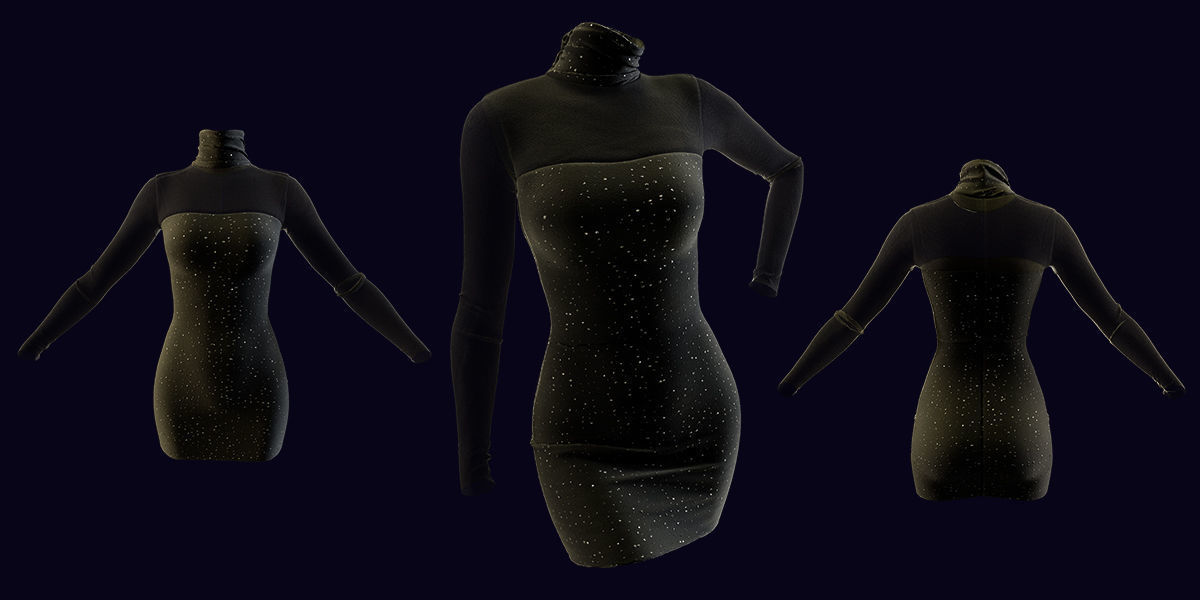 7 Prom Dresses Vol1 3D model | CGTrader