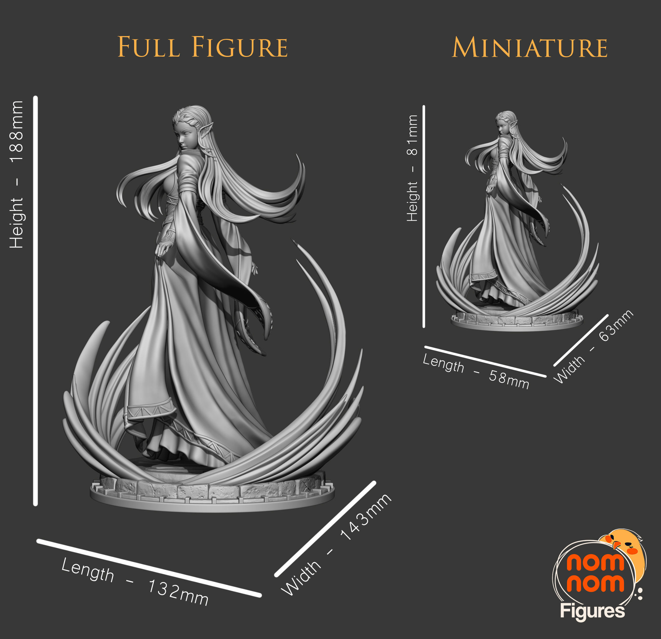 Princess Zelda 3D model 3D printable | CGTrader