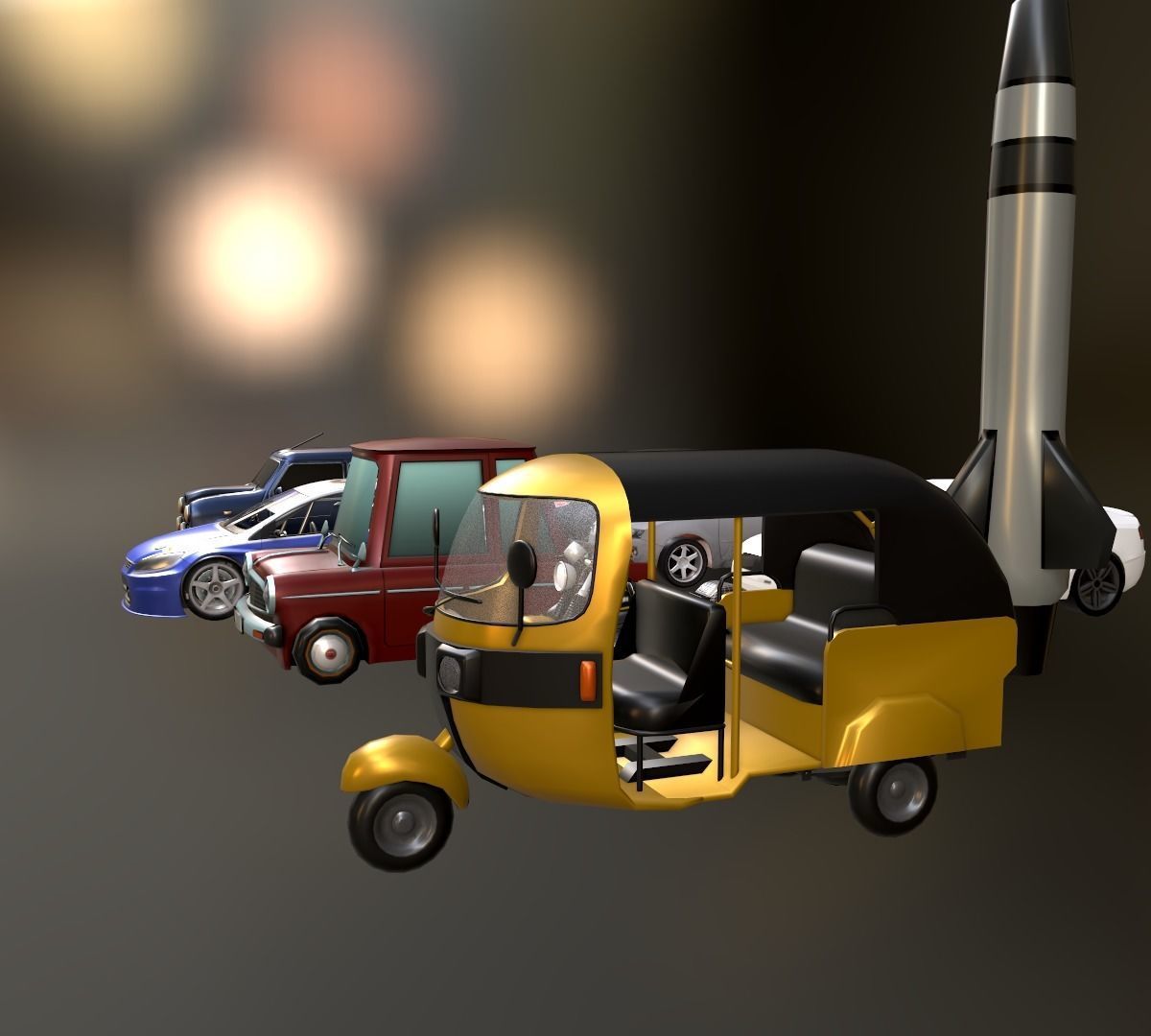 Fire Wheels Set 3D model | CGTrader