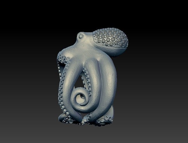 Ring Octopus for women 3D model 3D printable | CGTrader