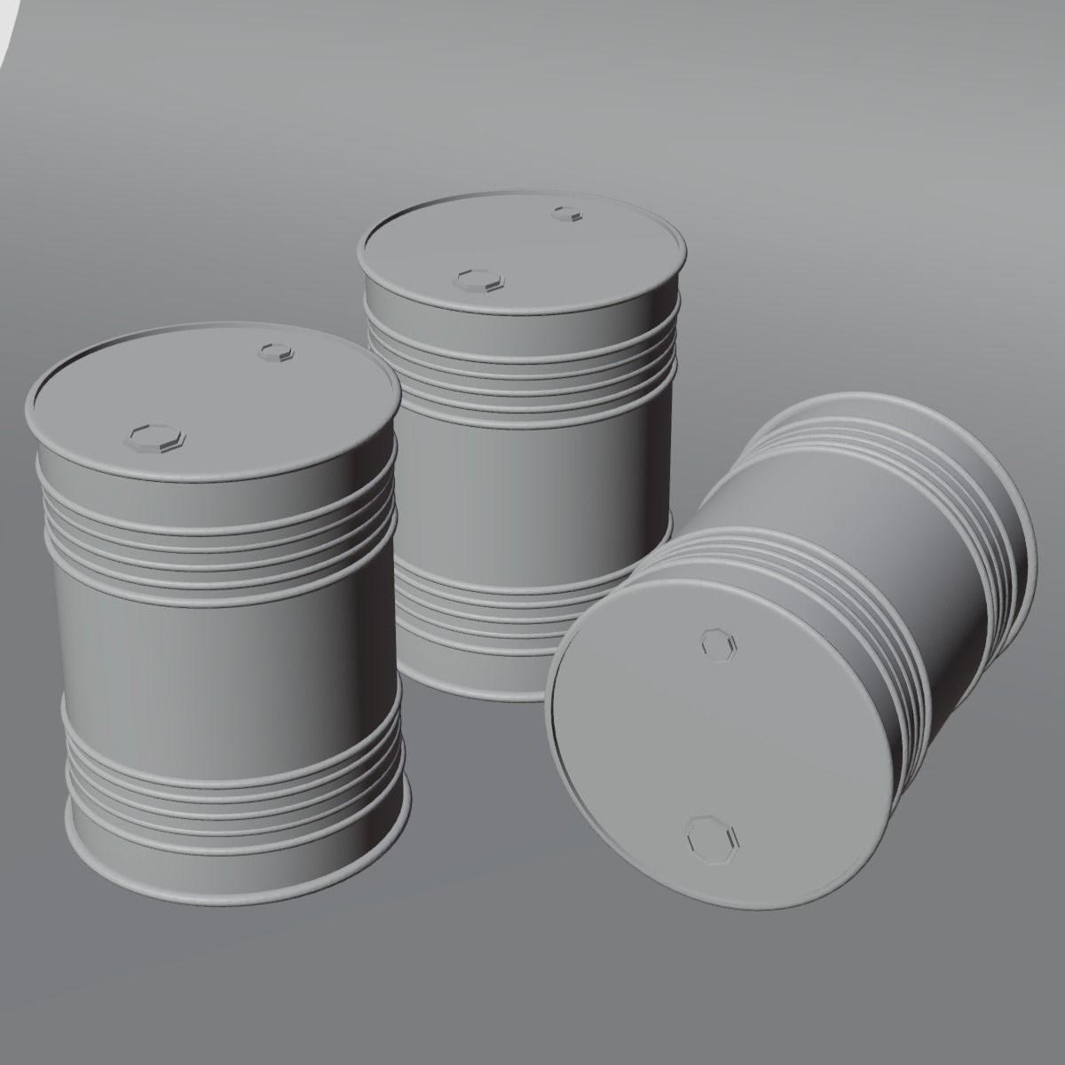 Gasoline Barrels 3D model | CGTrader