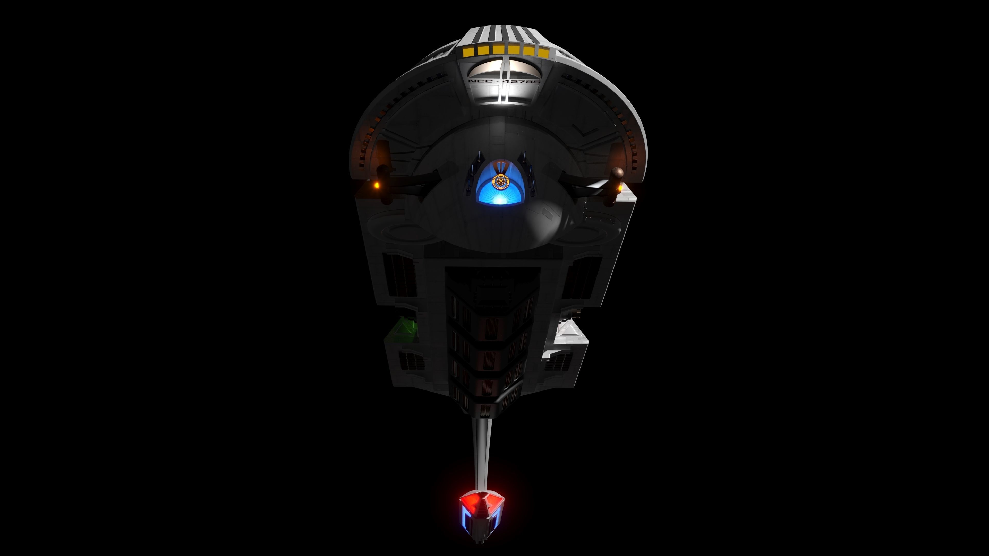 STAR-TREK Federation Cargo Freighter 3D model | CGTrader