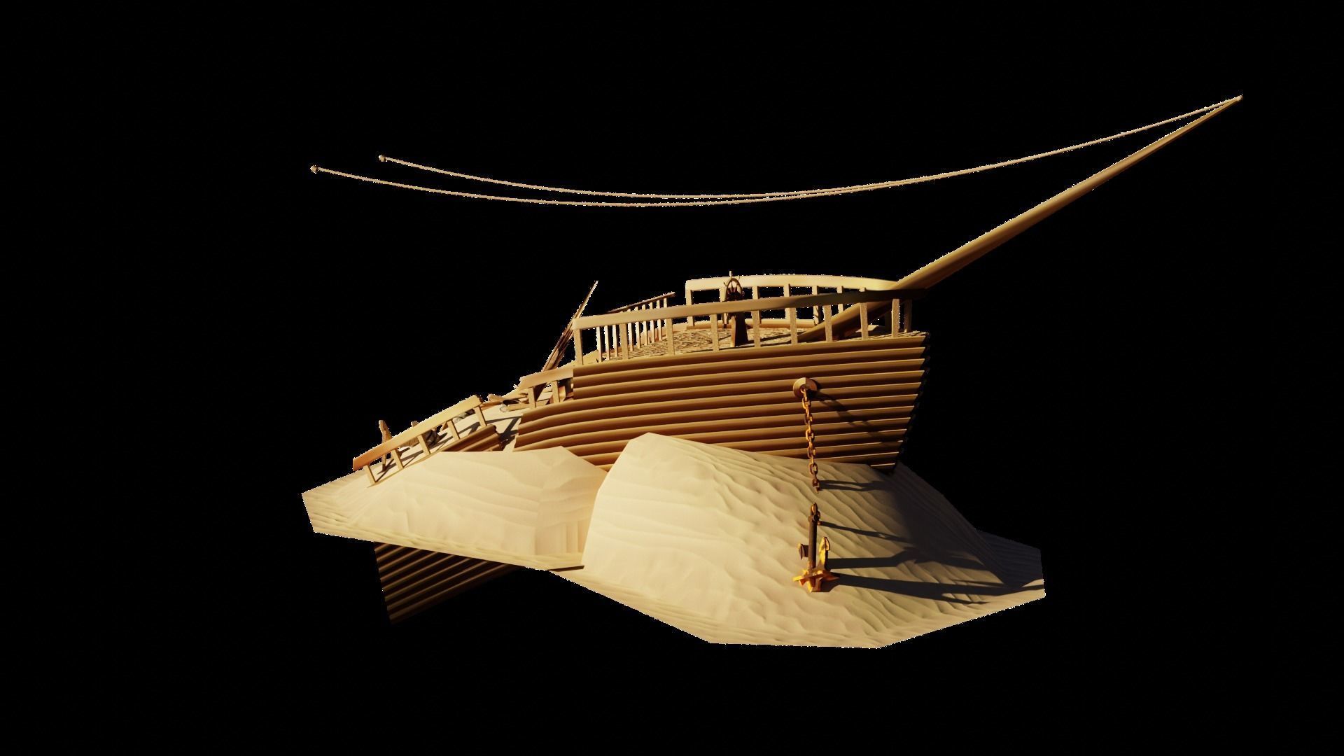Shipwreck Model 3D model | CGTrader