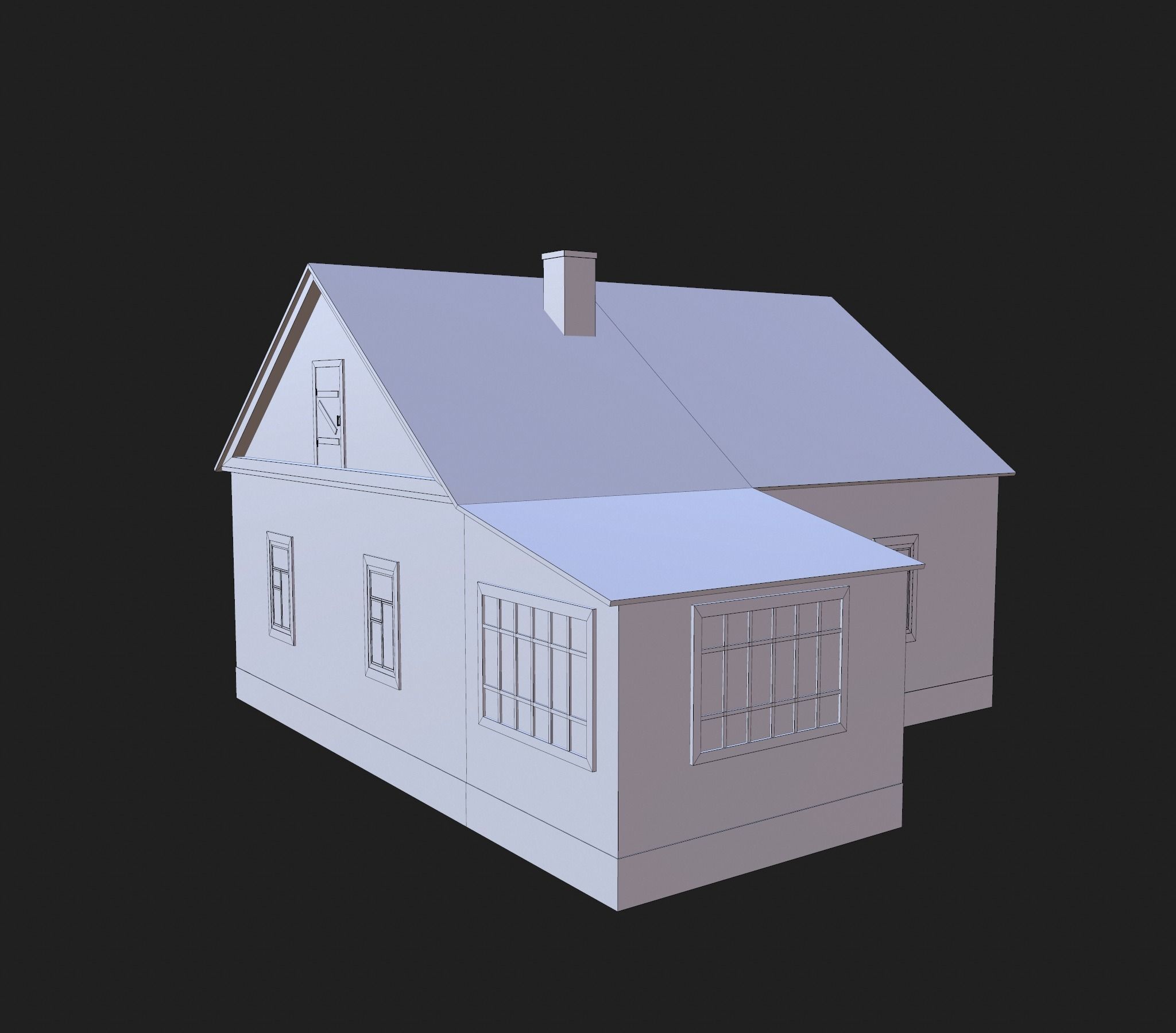 Village building II 3D model | CGTrader