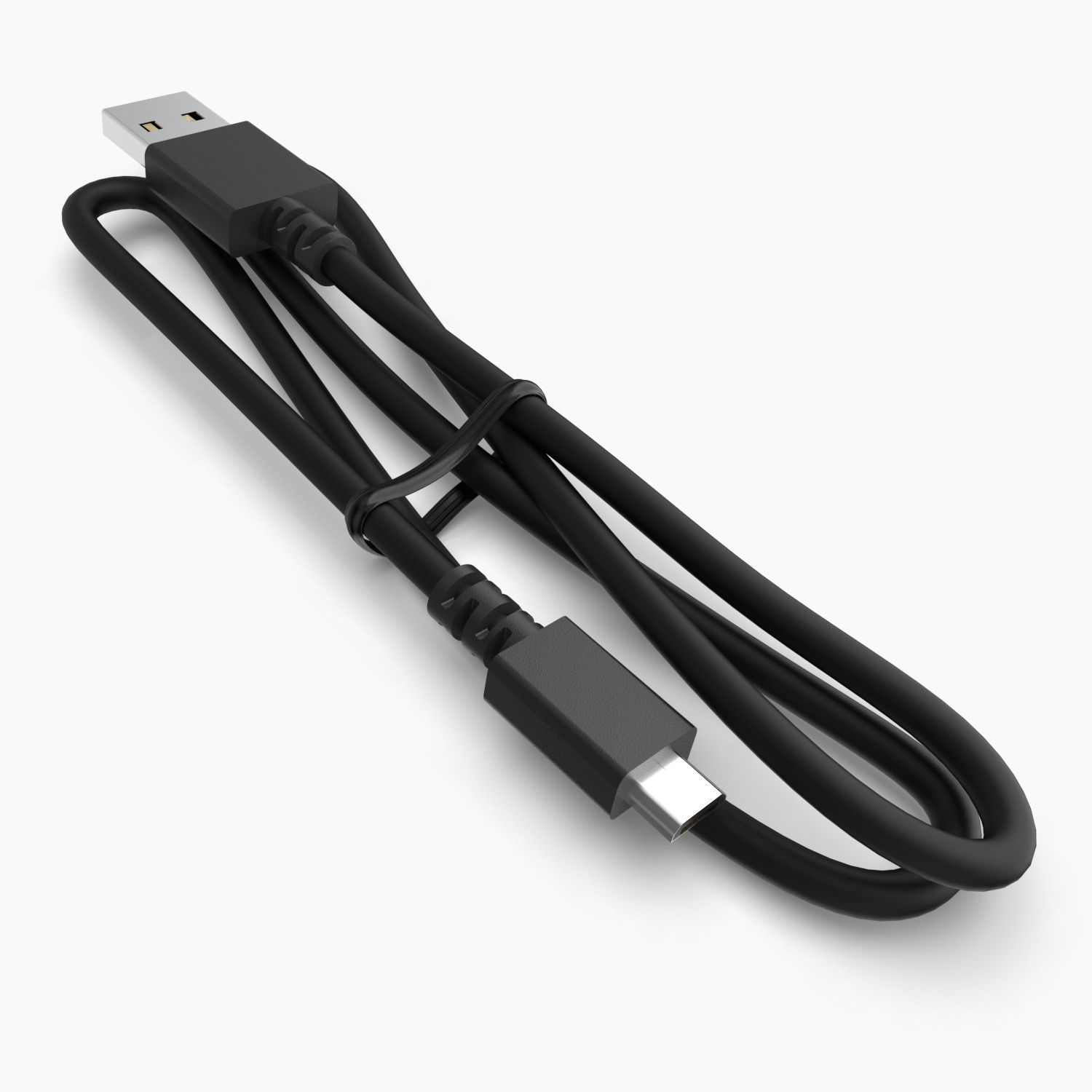 Micro USB Cable 3D model | CGTrader