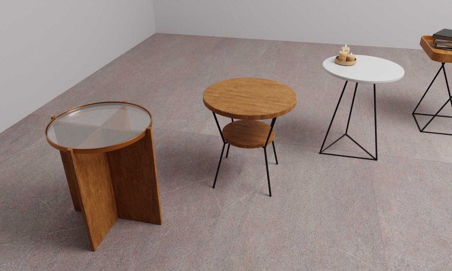 Furniture - 10 Side Tables Pack free 3D model | CGTrader