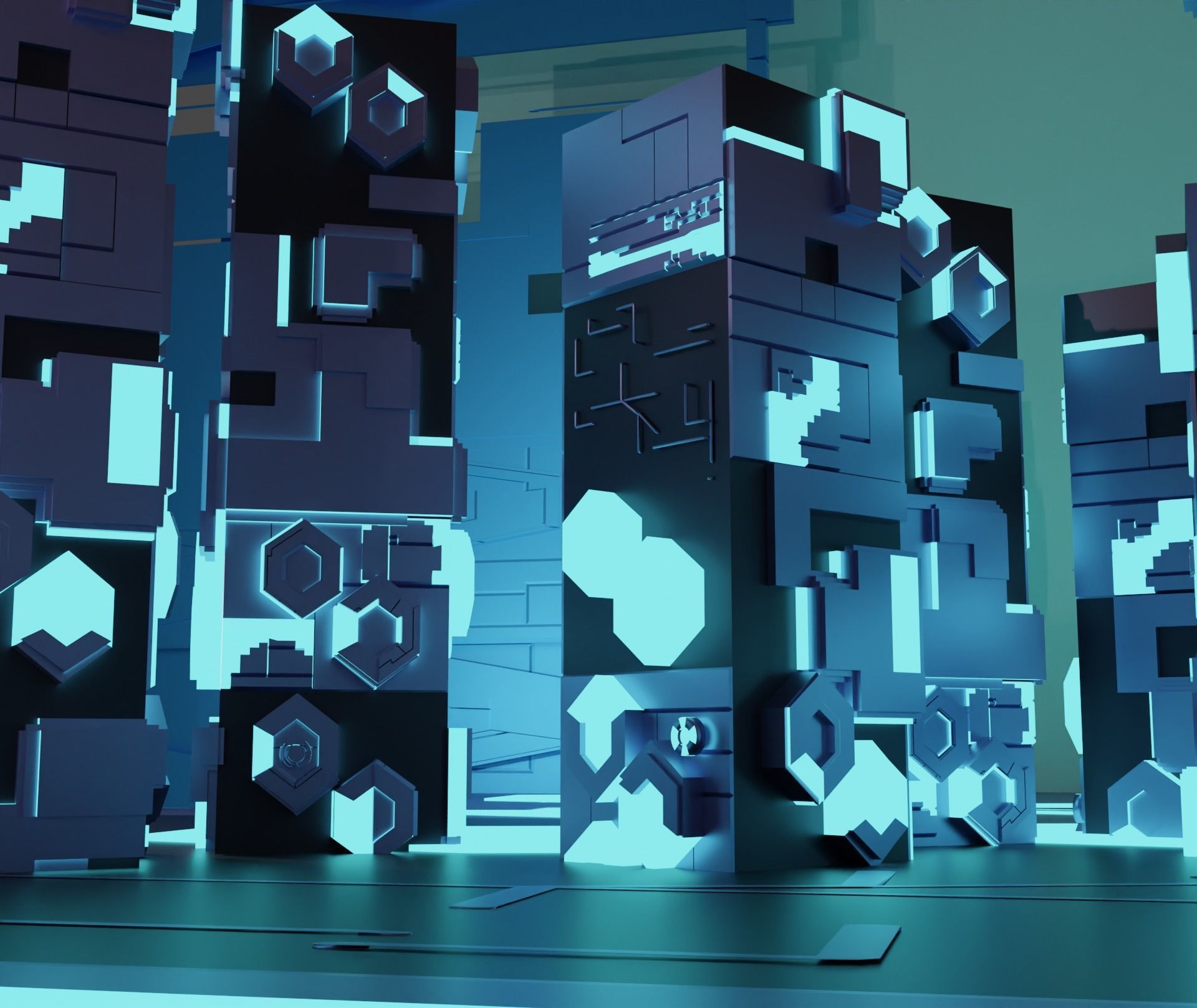 Scifi City Kitbash 3D model | CGTrader