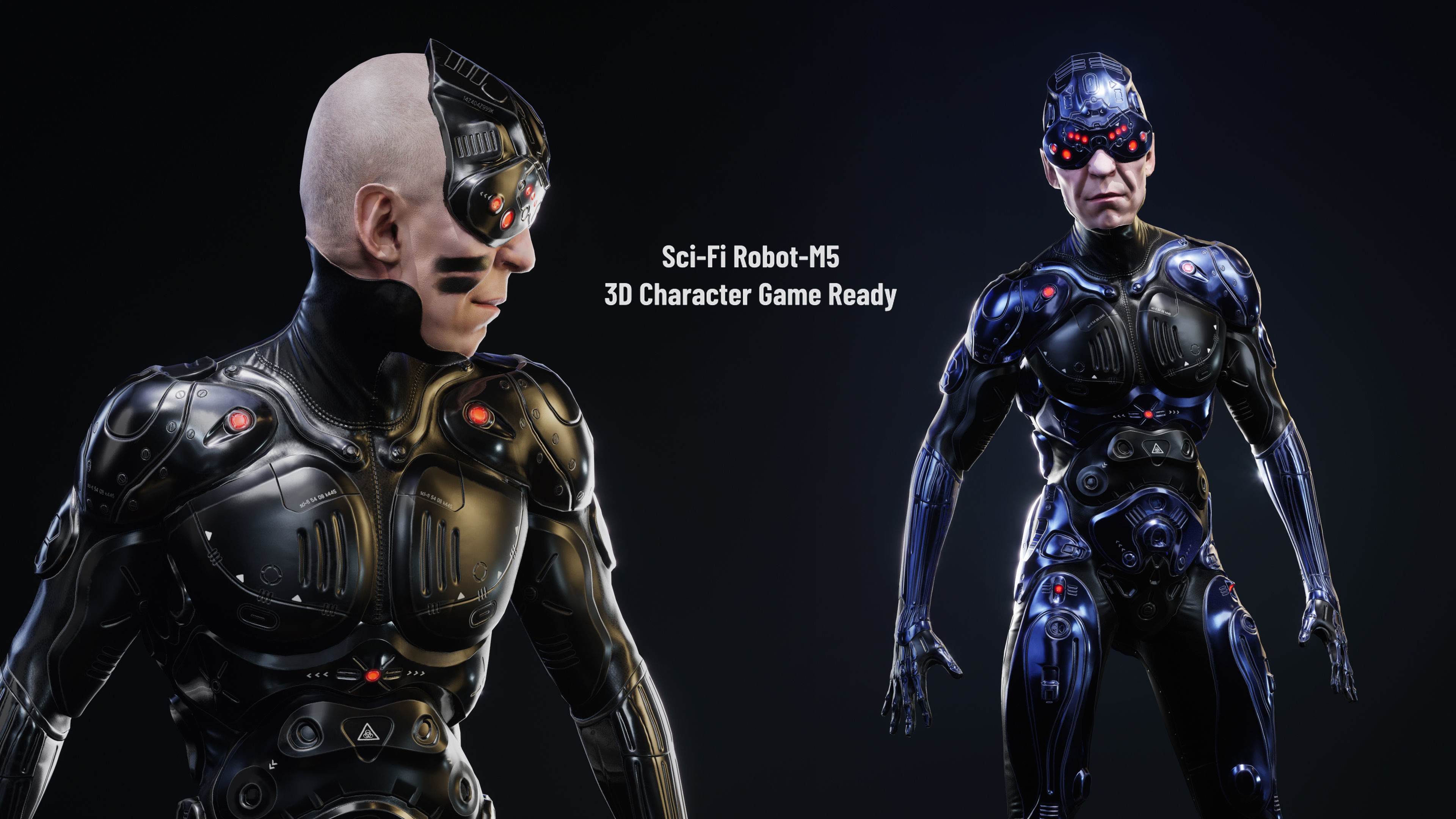 3D model Sci-Fi Robot-M5 VR / AR / low-poly | CGTrader