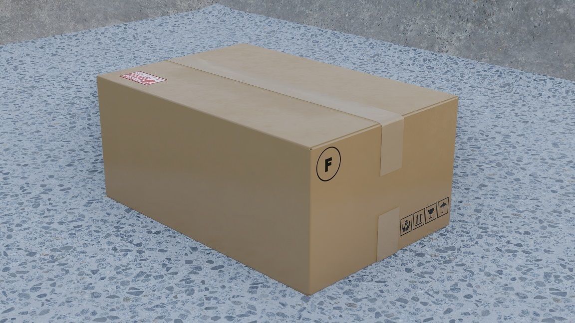 parcel box 3D model | CGTrader