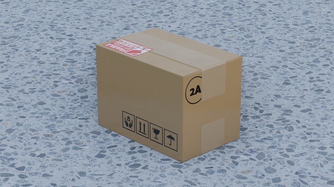 parcel box 3D model | CGTrader
