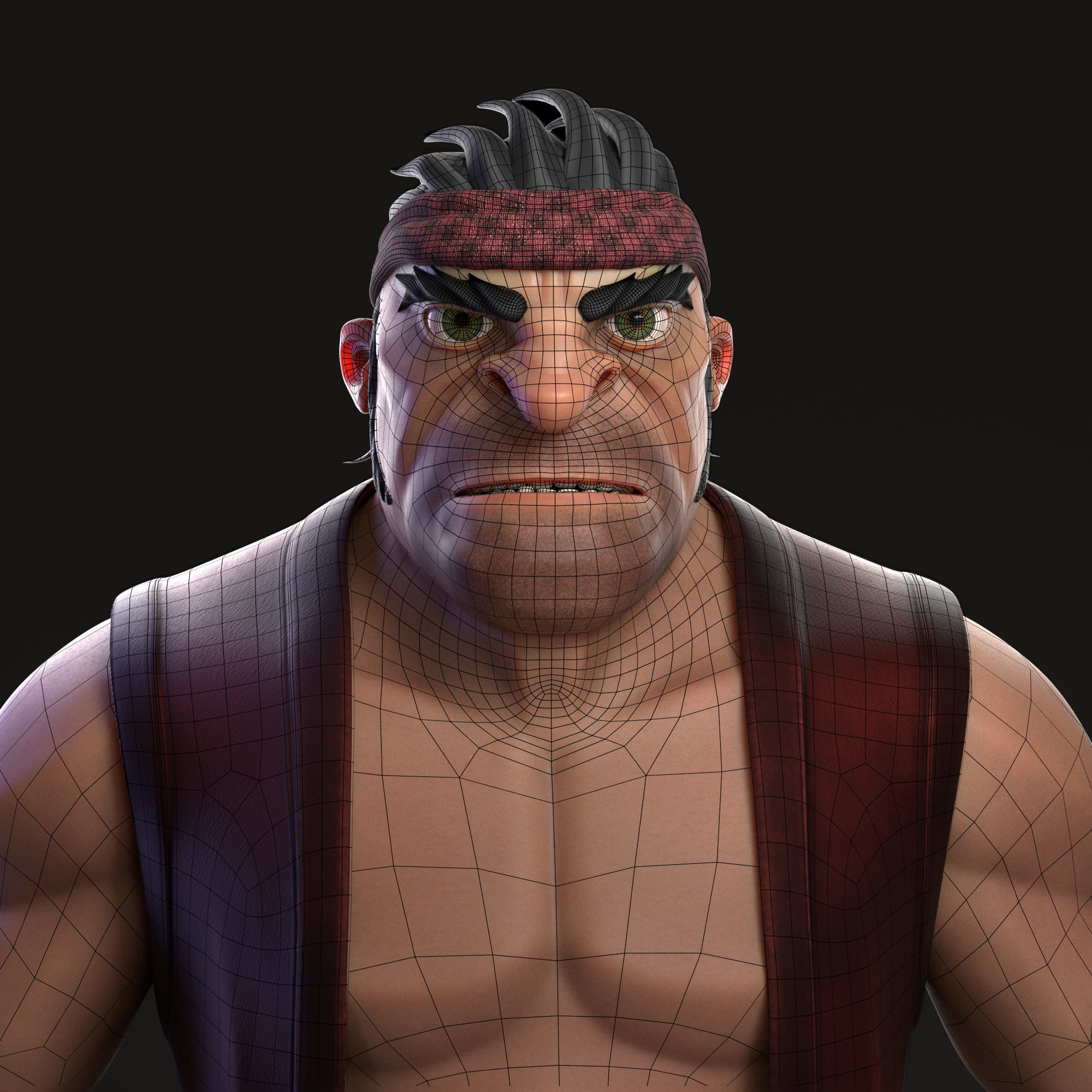 3D model Street Fighter stylized VR / AR / low-poly | CGTrader