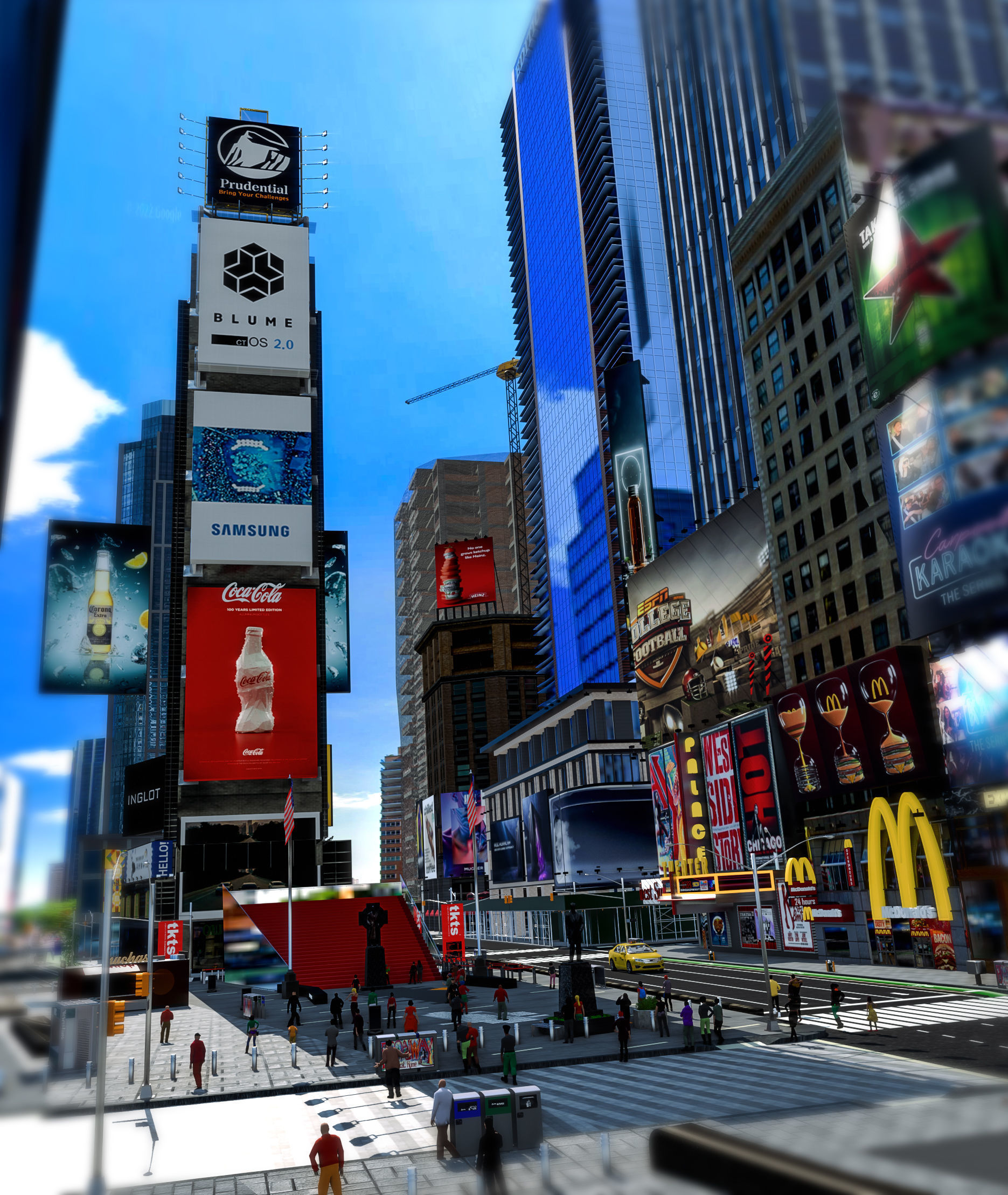 TIMES SQUARE - BROADWAY 3D model | CGTrader