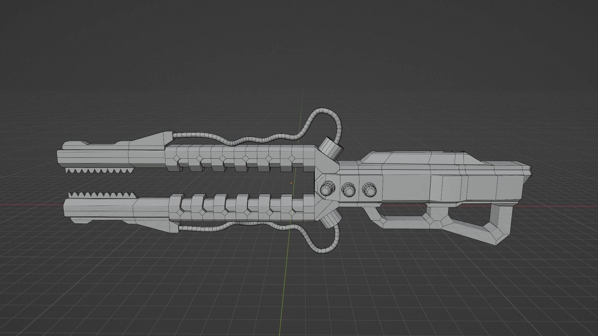 RailGun gun with two blades free VR / AR / low-poly 3D model | CGTrader