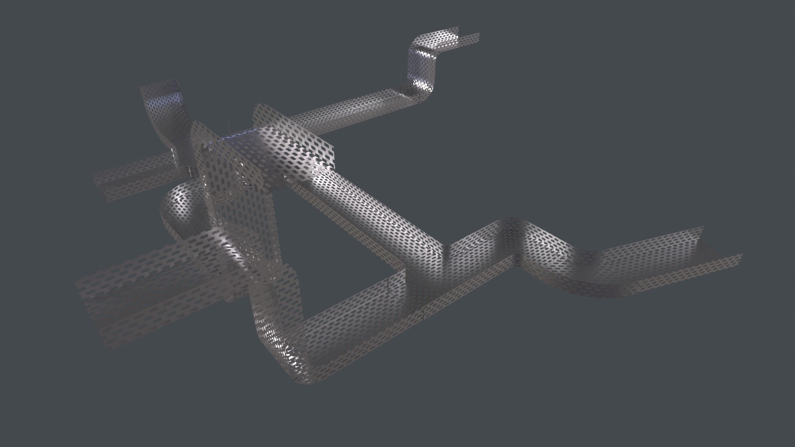 3D model cable tray VR / AR / low-poly | CGTrader