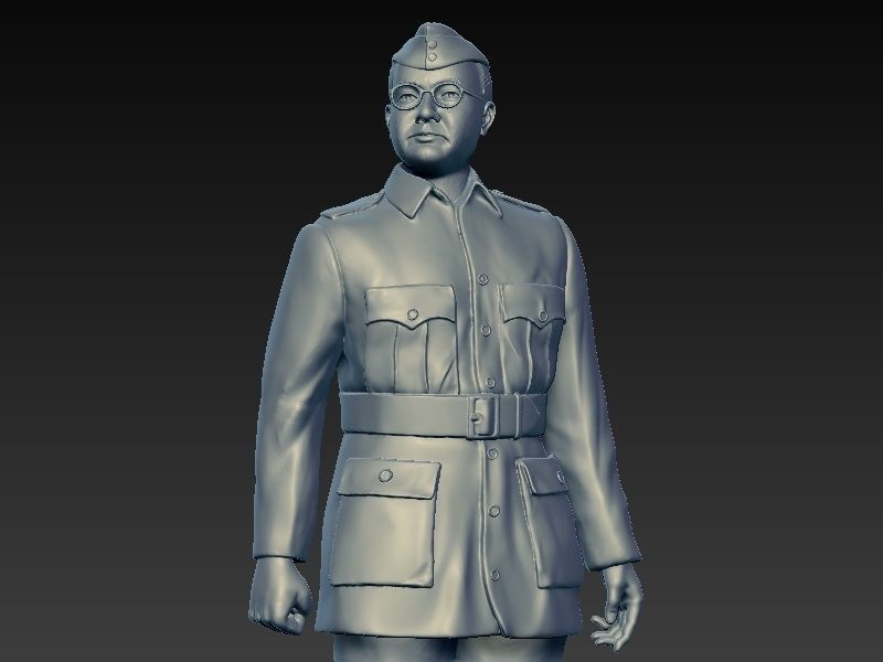 Subhash Chandra bose 3D model 3D printable | CGTrader