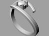 4mm Solitaire Ring 3D model 3D printable | CGTrader