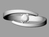 4mm Solitaire Ring 3D model 3D printable | CGTrader