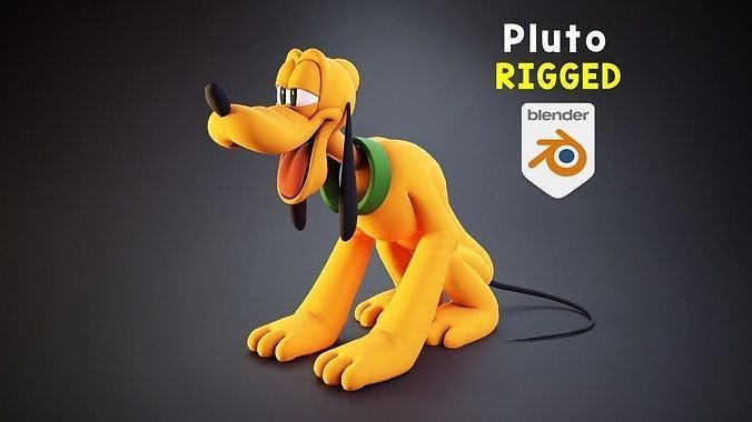 Pluto the Dog rigged 3D model rigged | CGTrader