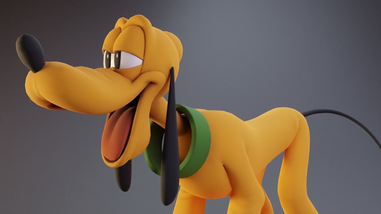 Pluto the Dog rigged 3D model rigged | CGTrader