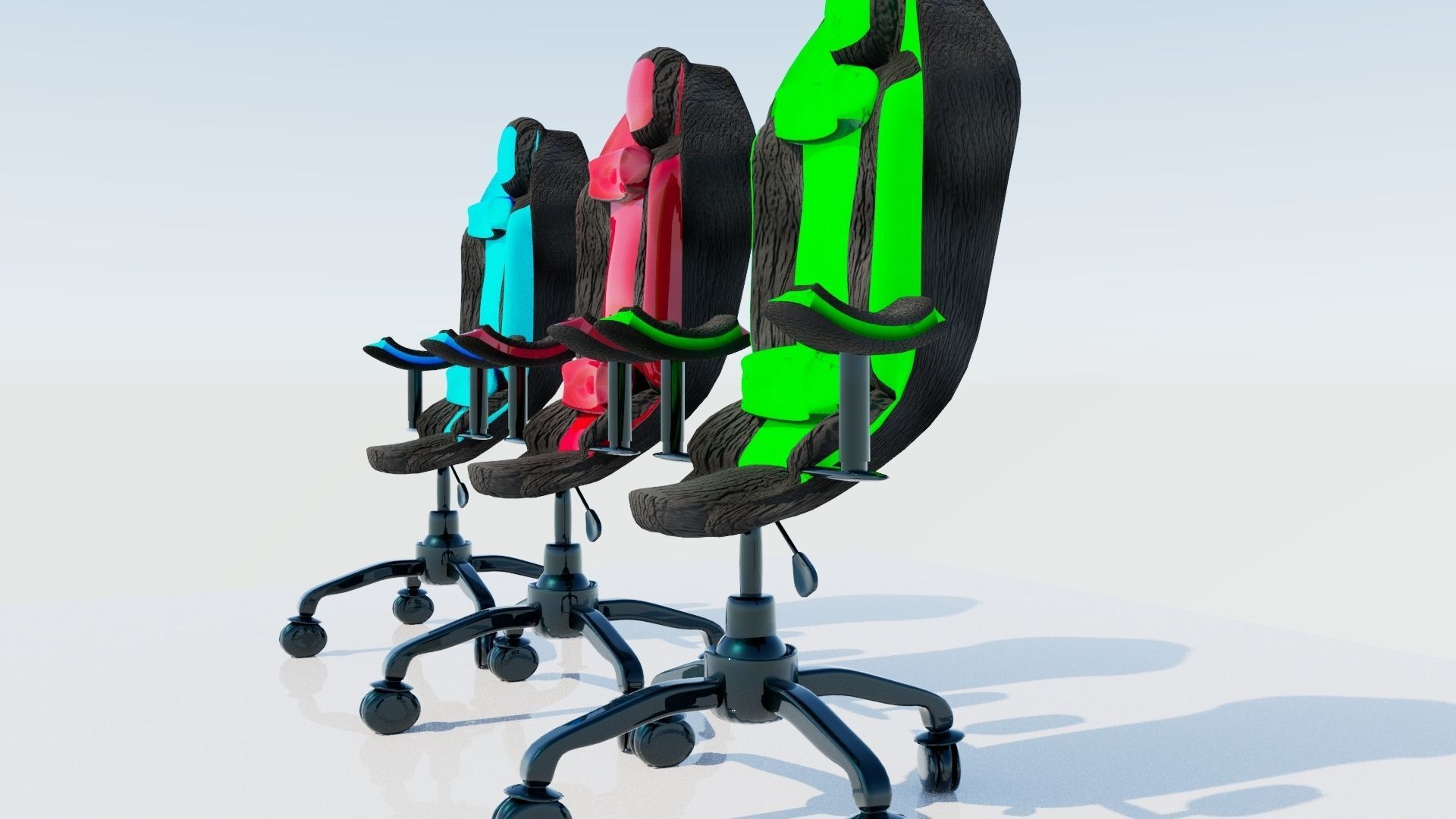 3D model Gaming Chair 3D model low poly VR / AR / low-poly | CGTrader