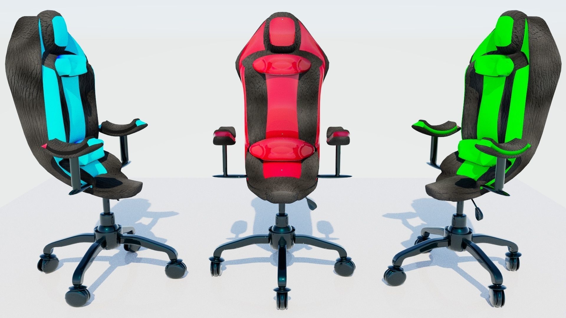 3D model Gaming Chair 3D model low poly VR / AR / low-poly | CGTrader