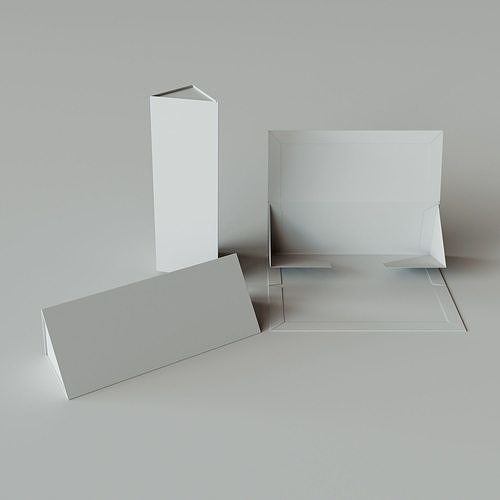 COLLAPSIBLE RIGED TRIANGLES BOX - Package 3D model 3D model | CGTrader