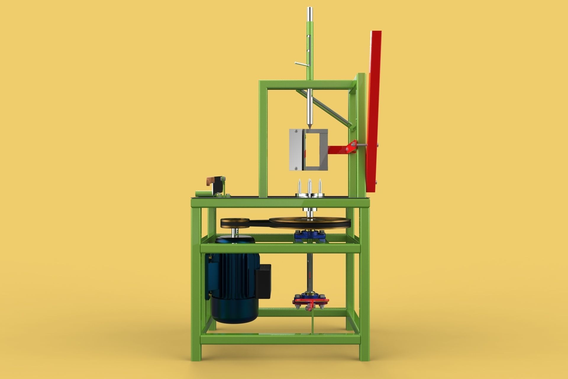 COCONUT CUTTER PEELER DEHUSKING MACHINE TOOL 3D model | CGTrader