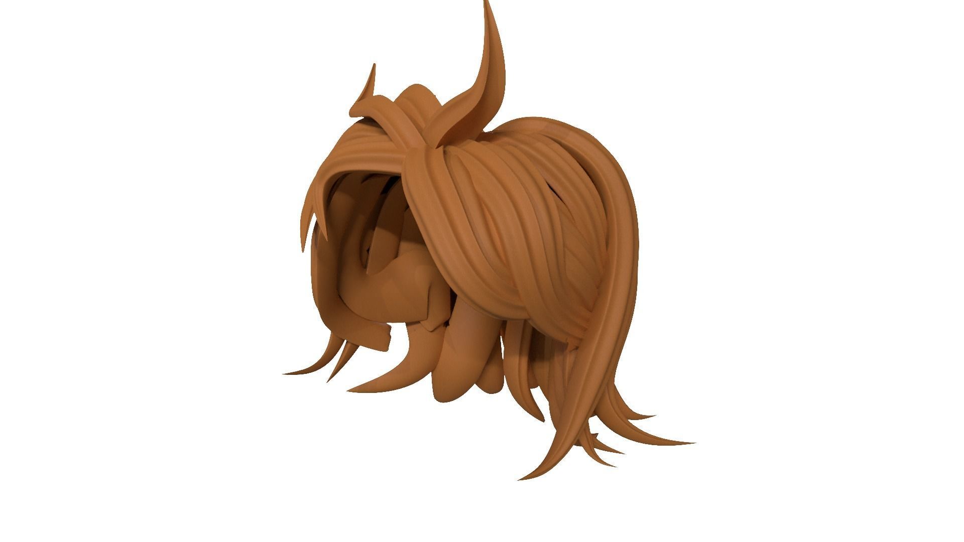 3D model Stylize Hair with Blender curve VR / AR / low-poly | CGTrader