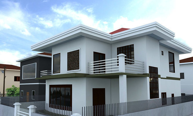 2 storey Building 3D model | CGTrader