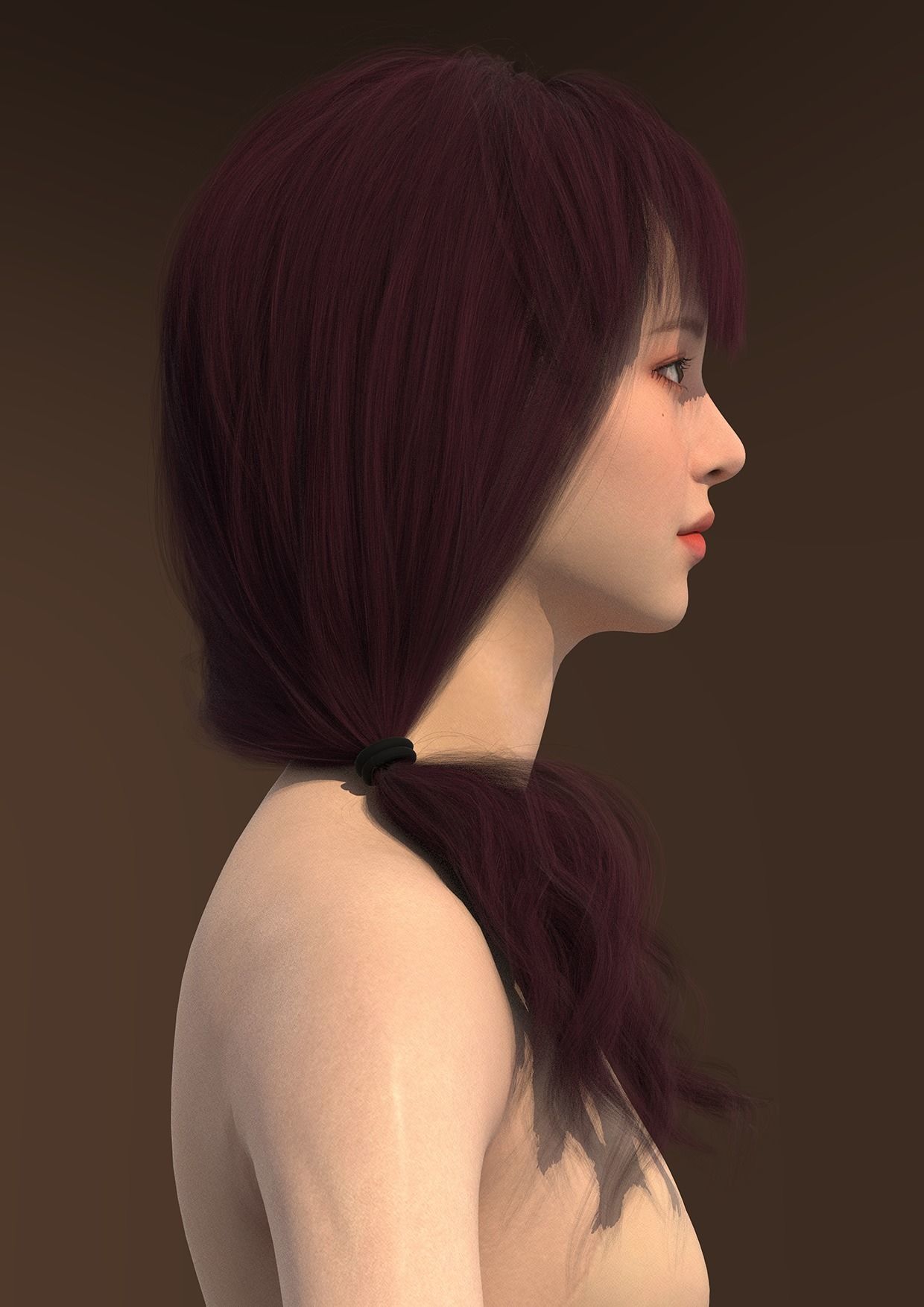 Long hair 006-FV2 for Yuna-FV2 3D model from 3DClo Software 3D model rigged | CGTrader