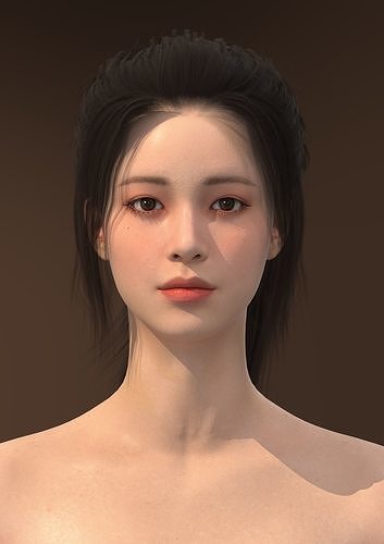 Long hair 007-FV2 for Yuna 3D model from 3DClo Software 3D model | CGTrader