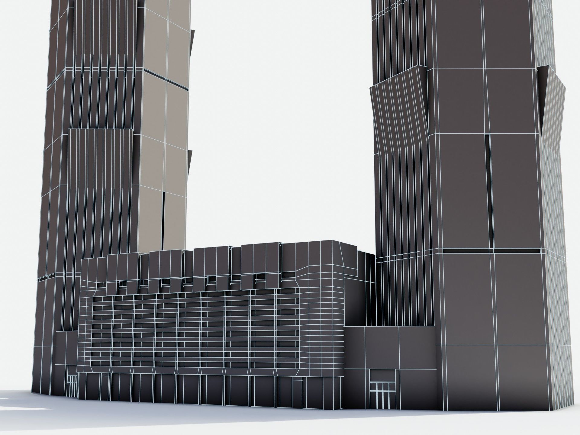 3D model palm towers Qatar doha VR / AR / low-poly | CGTrader