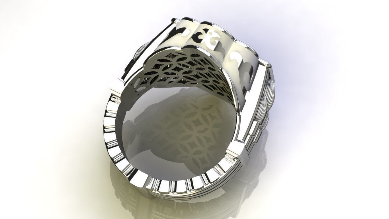 Mens ring STL 3D model 3D printable | CGTrader