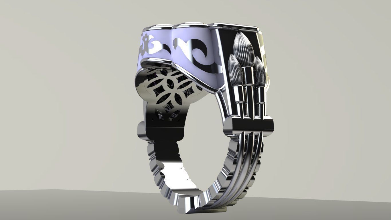 Mens ring STL 3D model 3D printable | CGTrader